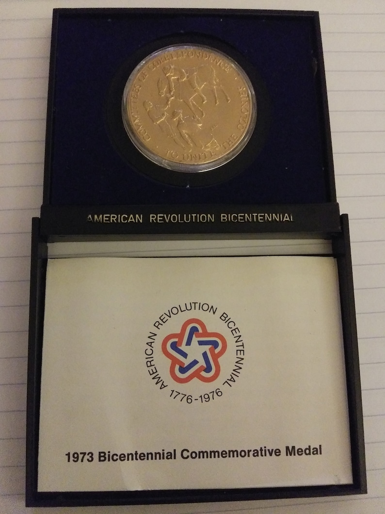 American Revolution Bicentennial Commemorative Medals 1972 Washington ...
