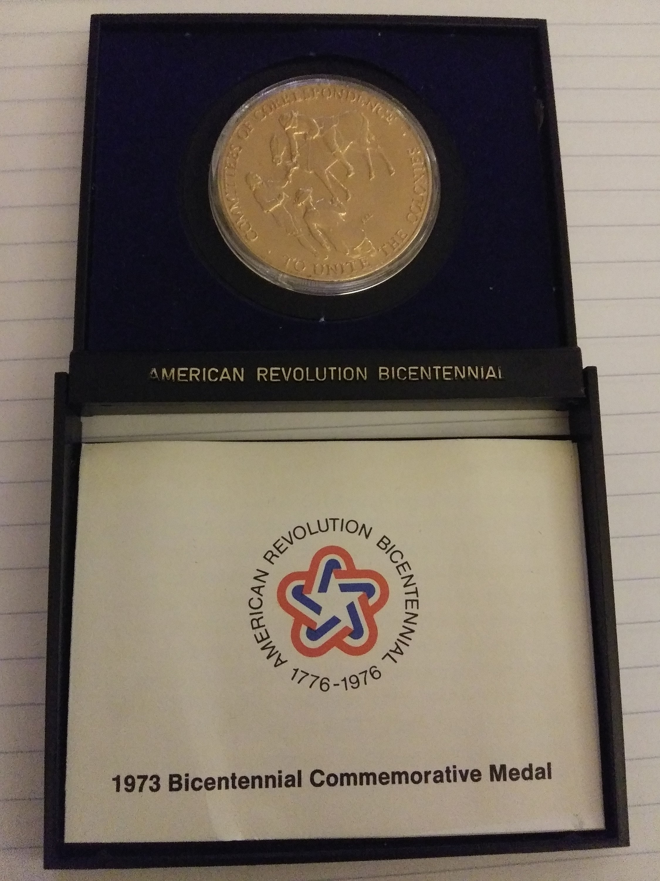 American Revolution Bicentennial Commemorative Medals 1972 Washington ...