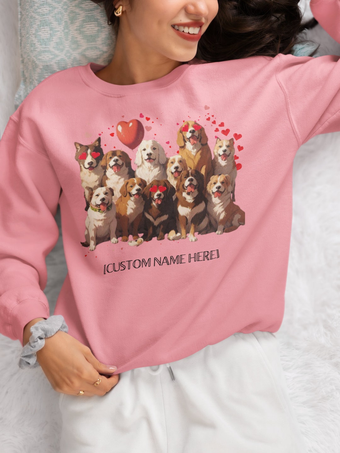 No. 1 Personalized Dog Mom Shirt, Valentines Dogs Sweatshirt ...