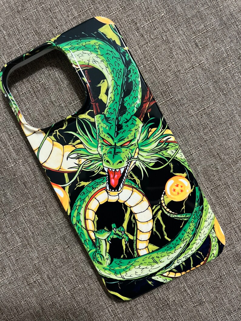 Dragon Ball Z Shenron DBZ Anime Glossy Custom Phone Case for iPhone 15 ...