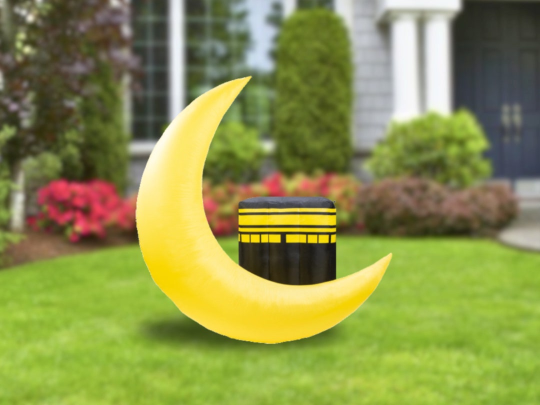 6FT Ramadan Inflatable - Kaaba With Crescent Moon | Outdoor Ramadan ...