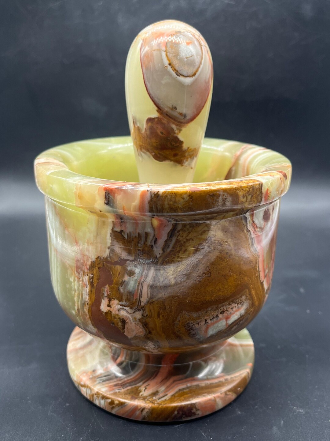 Extra Large Onyx Banded Onyx Mortar and Pestle - Etsy