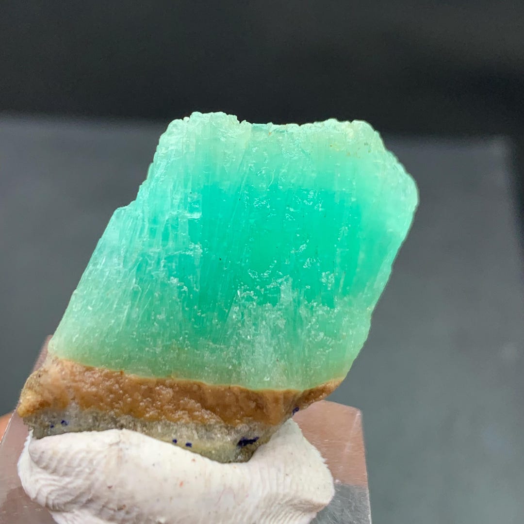 Rare 16g Natural Smithsonite Crystal Specimen | Blue Gemmy Stone ...