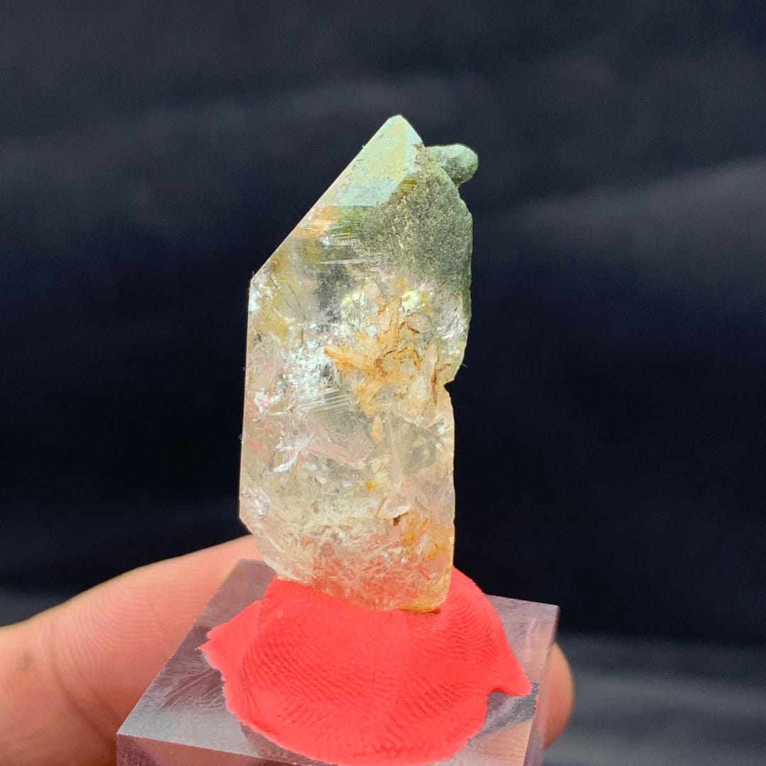 Chlorine Quartz Crystal With Golden Quartz | Skardu Pakistan Mineral - Etsy
