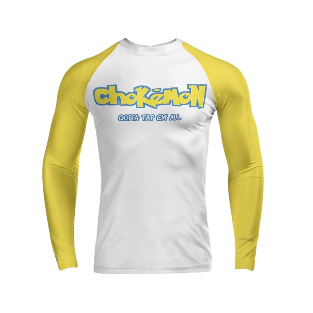 Submission Squad Grappling Co. chokemon Funny BJJ Parody Blue Long ...