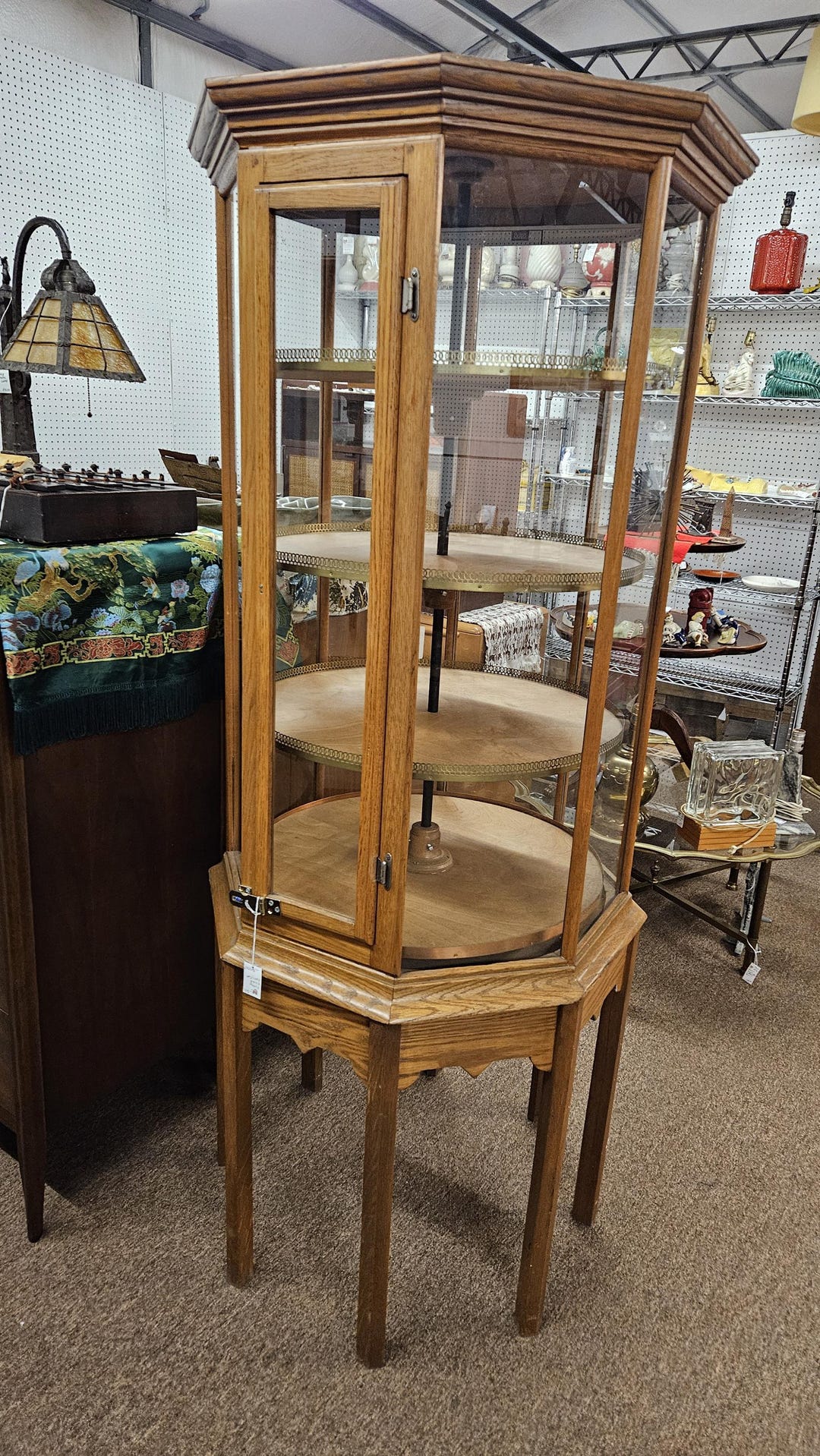 Vintage (?) 8 Sided Pastry / Pie Display Case Display Cabinet - Etsy