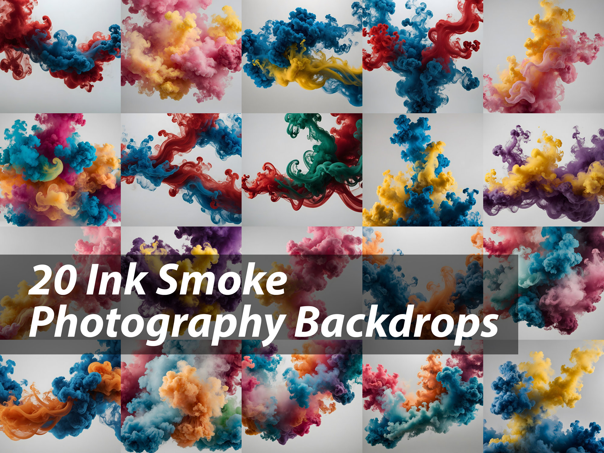 Vibrant Colorful Digital Multicolor Smoke Ink Fog Haze Color ...