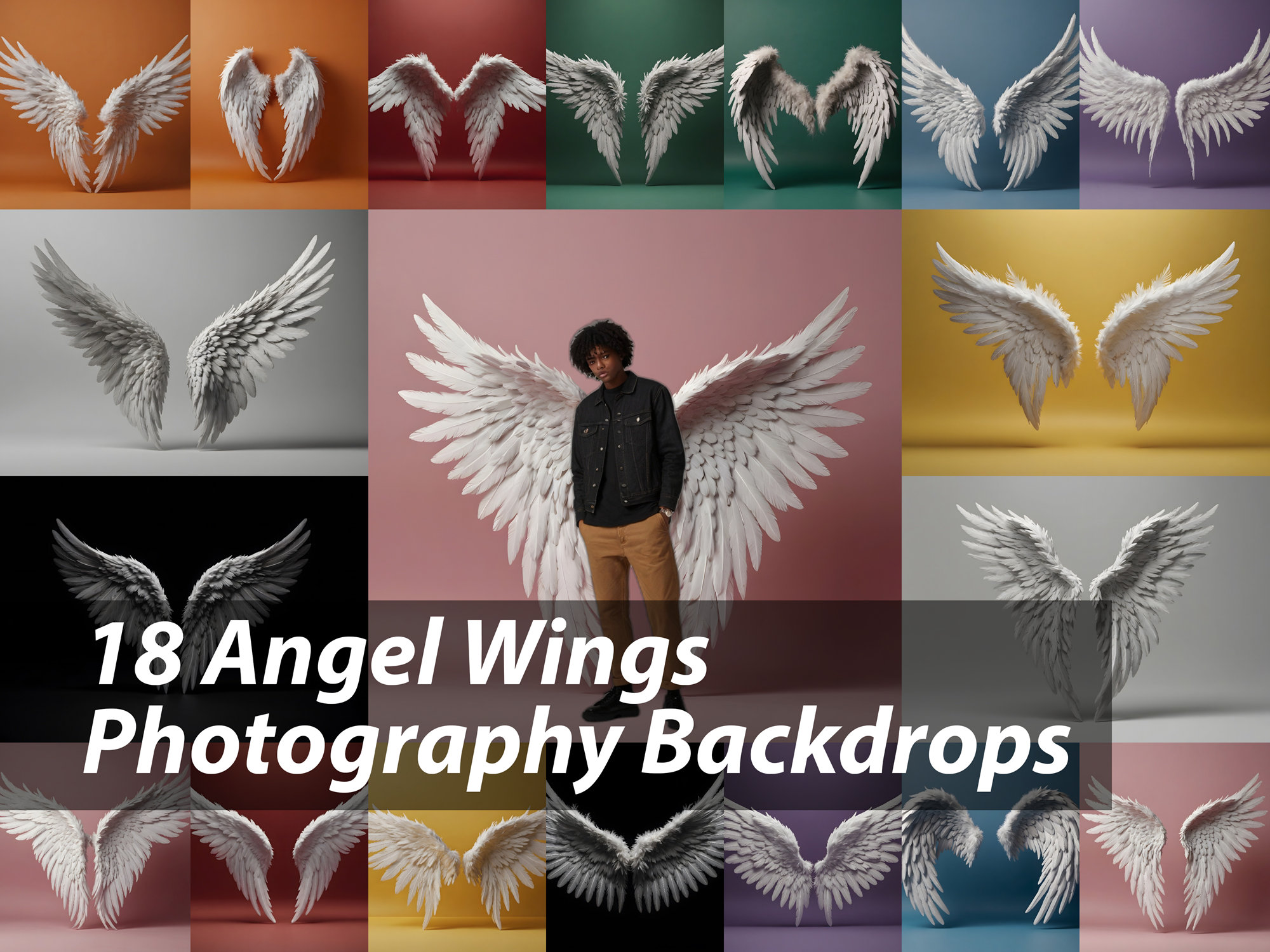 Sky Feather Angel Wings Heaven God Love Dynamic Colorful Digital ...