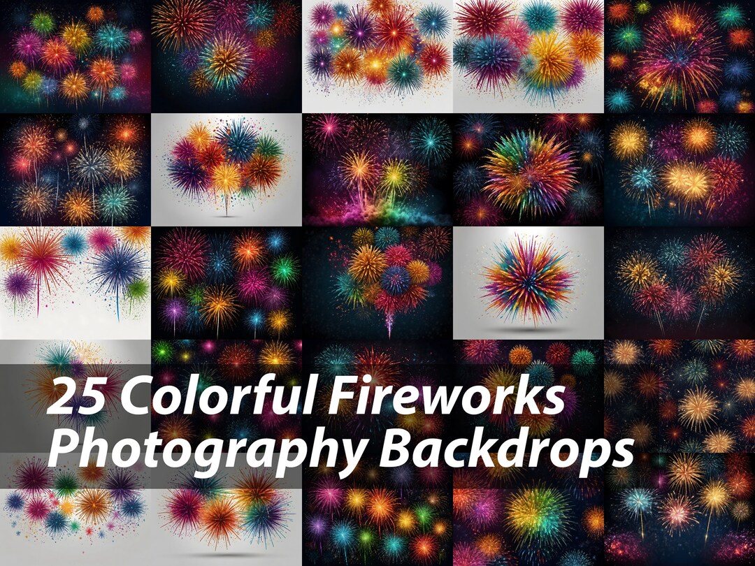 Sparkling Party Fireworks Vibrant Celebration School College Digital ...