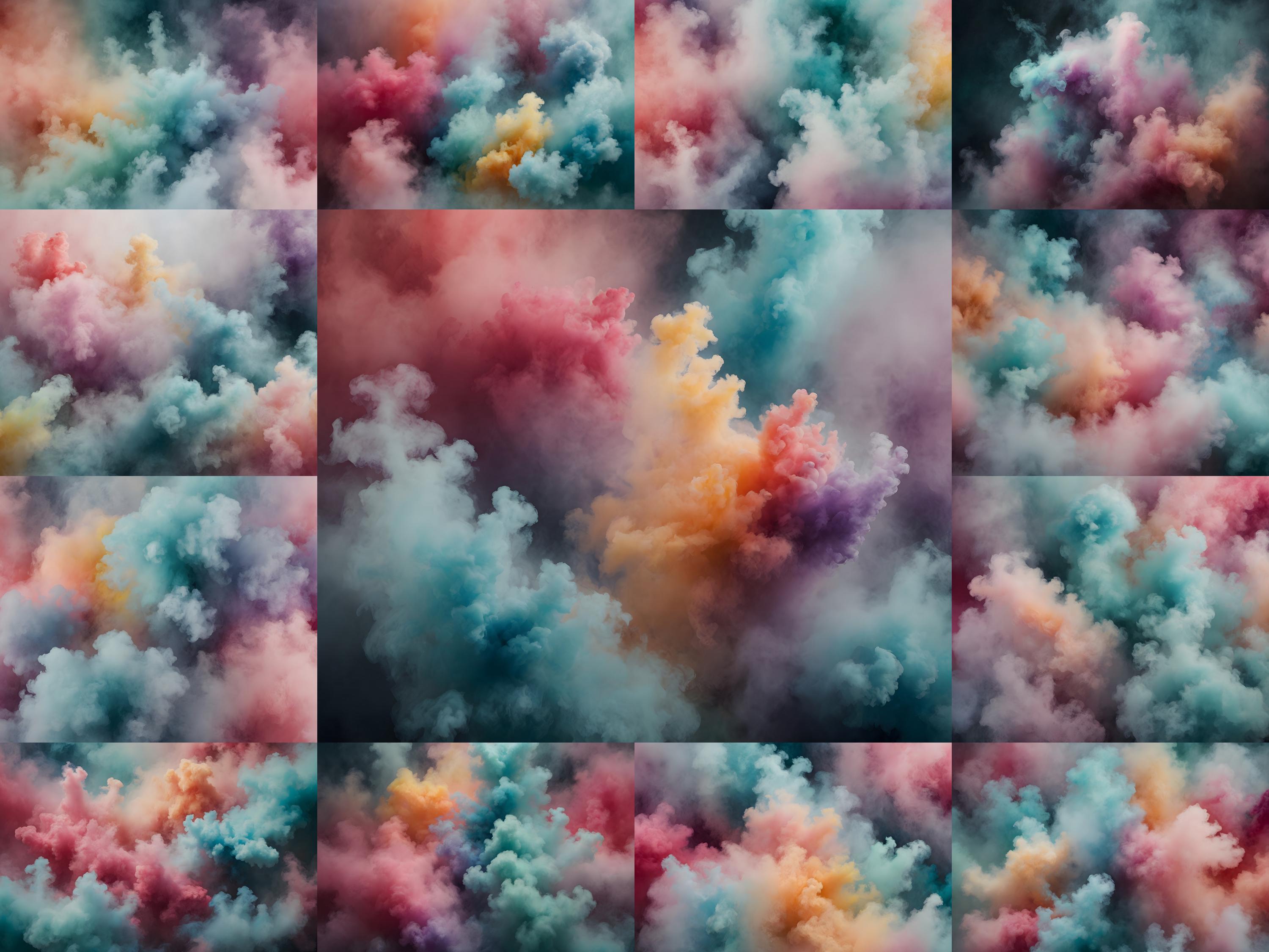 Haze Steam Dreamy Vibrant Mist Fog Foggy Colorful Digital Overlays ...