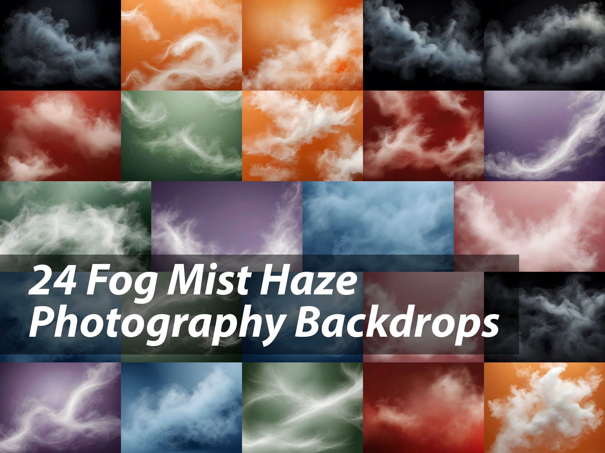 Fog Mist Haze Smoke Colorful Mystery Sports Athlete Digital Overlays ...