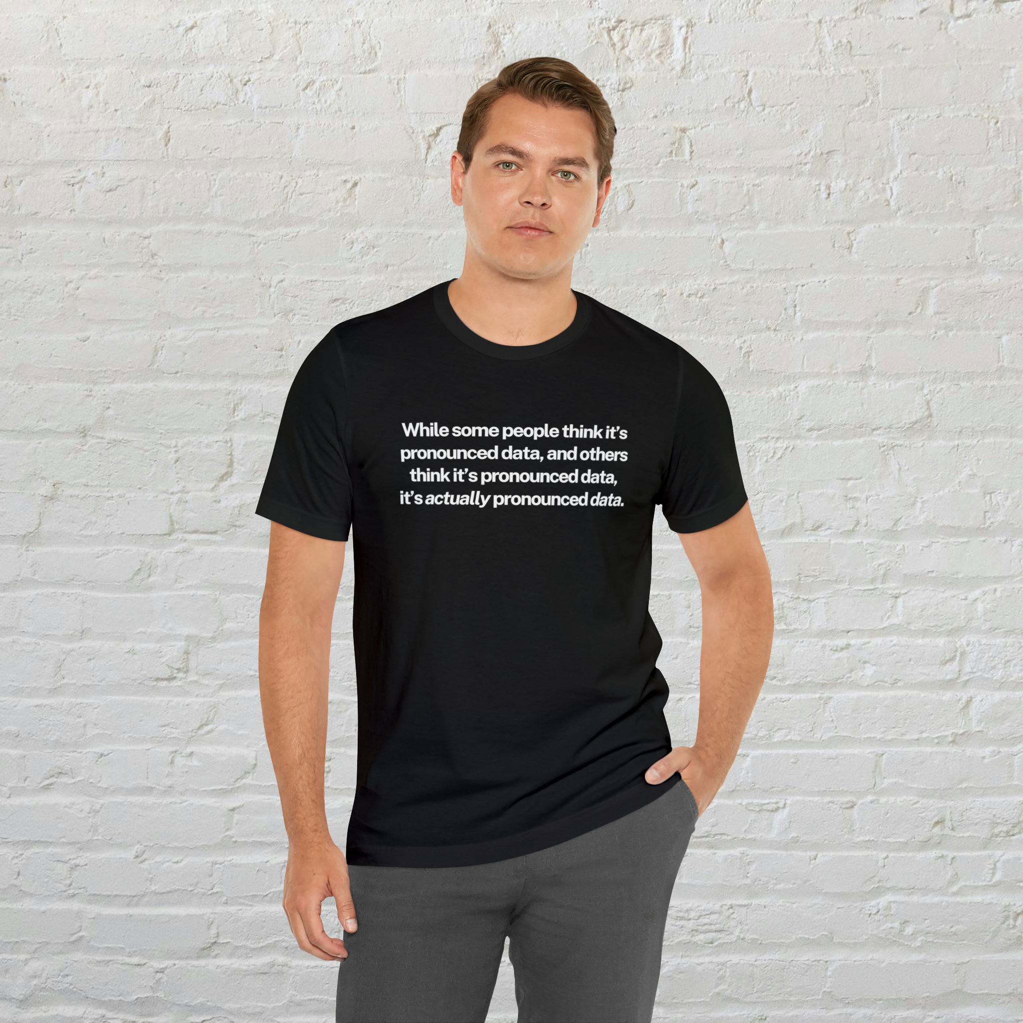 Funny Data Pronunciation T-shirt - Etsy