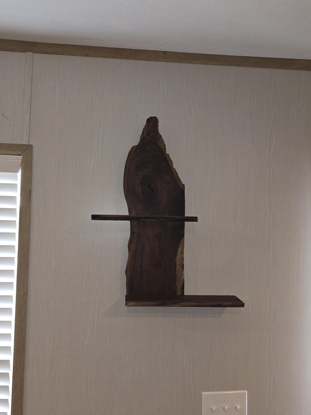 Live Edge Walnut Shelf - Etsy