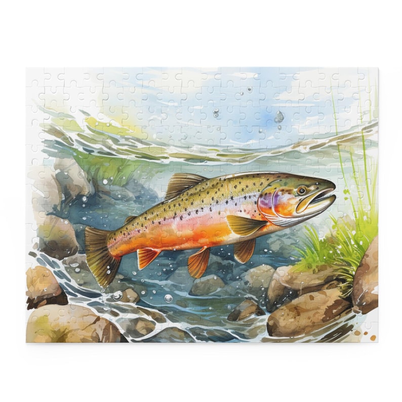 Rainbow Trout Puzzle (252 or 500-piece) - Etsy