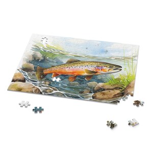 Rainbow Trout Puzzle (252 or 500-piece) - Etsy