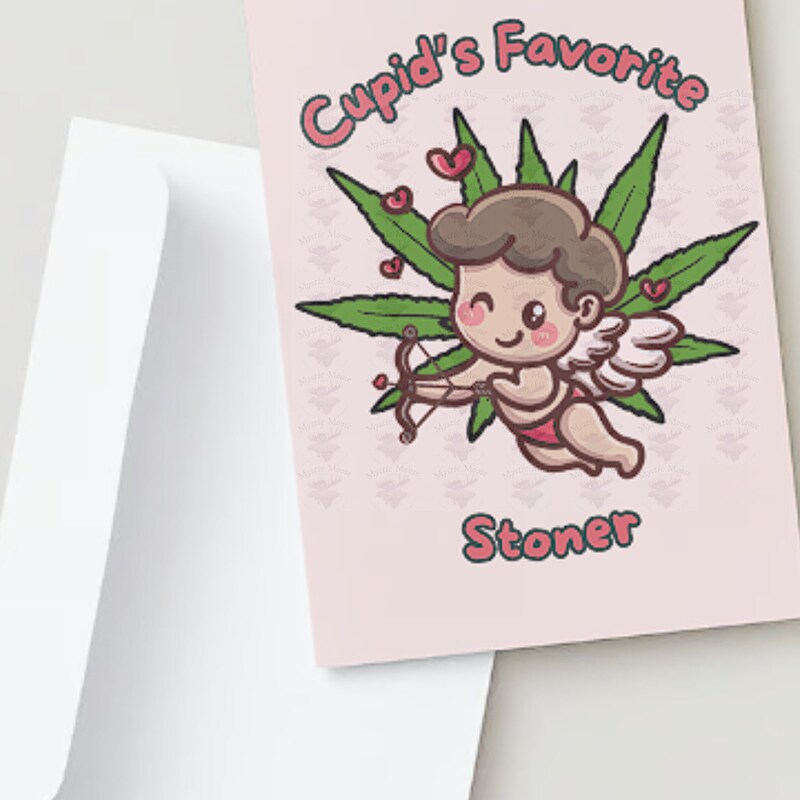 Weed Valentines Card - Etsy