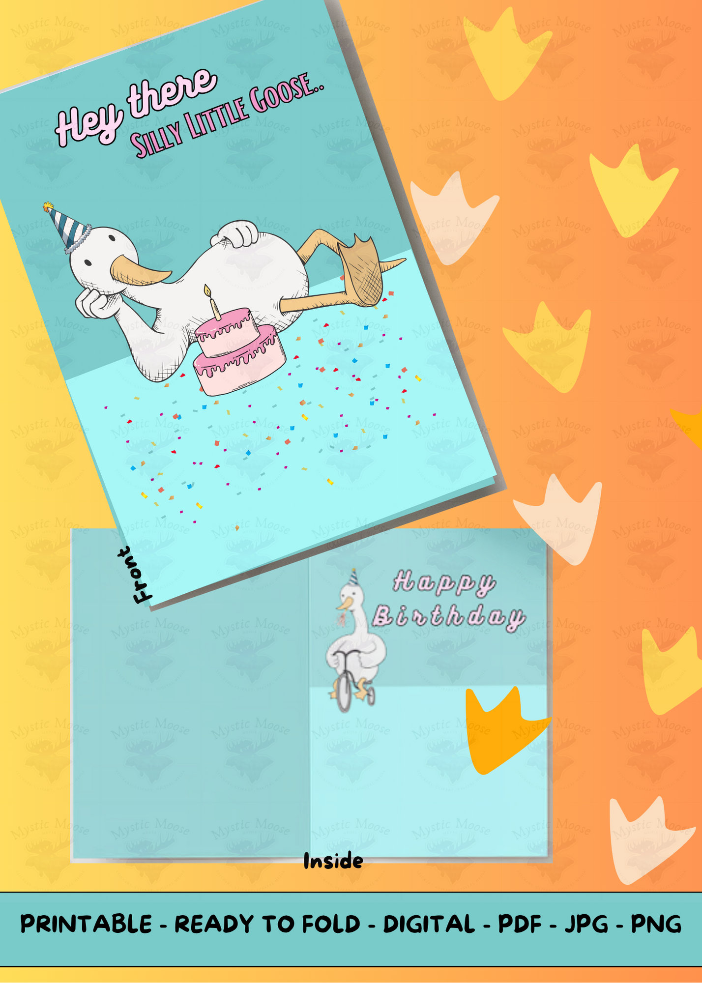 Happy Birthday Card - DIGITAL Download - Printable Birthday Card - for ...