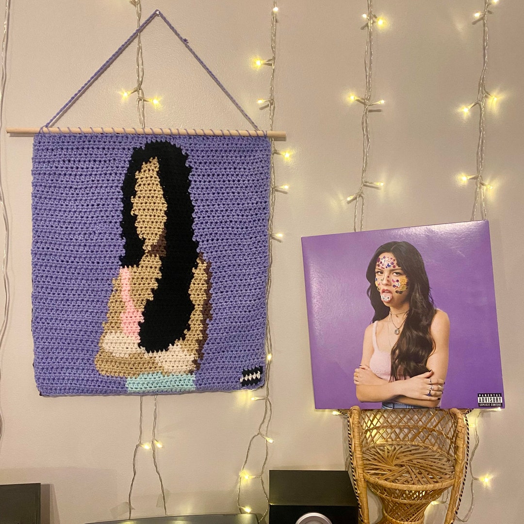 Olivia Rodrigo SOUR Crochet Tapestry - Etsy