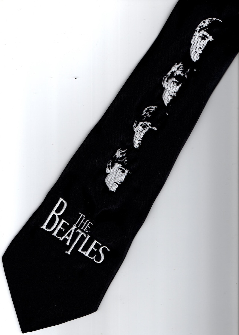 The Beatles Pop & Rock Band Super Star Embroidered Necktie - Etsy