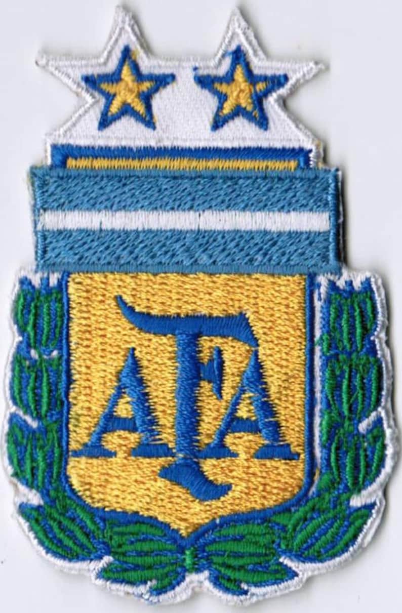 Argentina National Football Team Kit Soccer Badge Iron on Embroidered ...