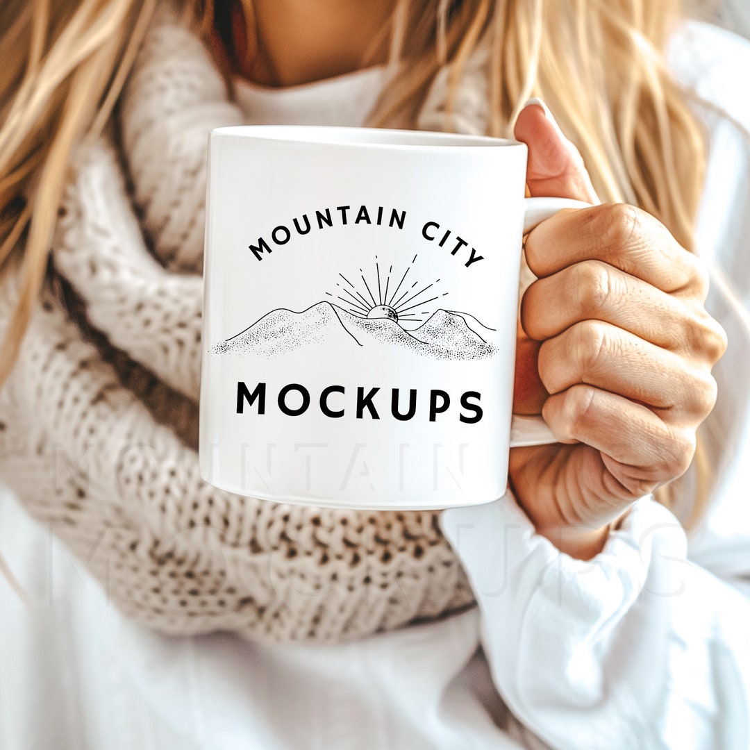 Model Mockup, 11oz White Mug Mockup, Sublimation Mug Mockups, Lifestyle ...
