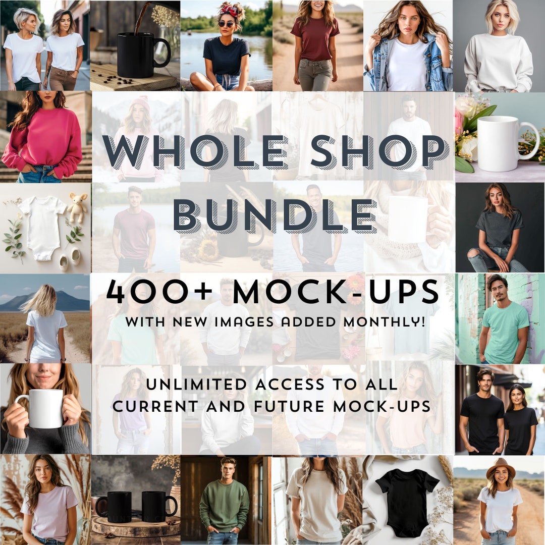 Whole Shop Mockup Bundle, Full Access Digital Mockups, Mega Mockup ...