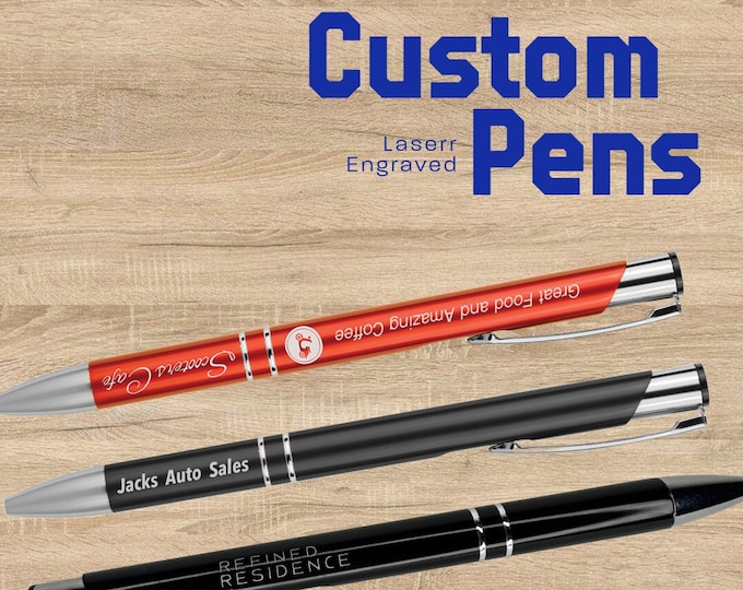 Personalized Pens in Bulk for Business Promotional Gifts Free Custom Engraving and Color ...