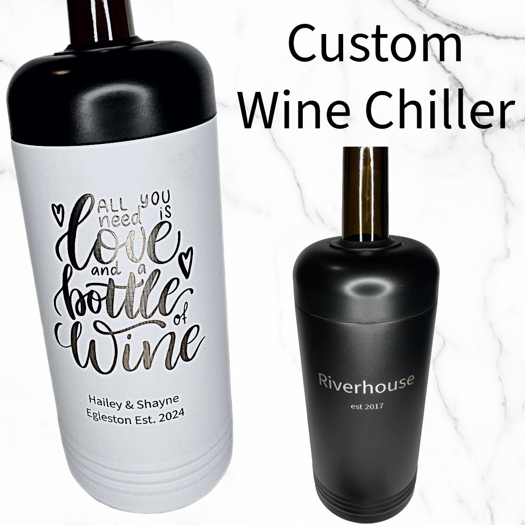 Custom Engraved Wine Bottle Chiller: Perfect Poolside and Outdoor ...