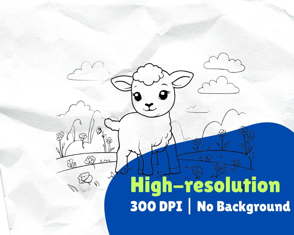 Farm Friends Coloring Pages for Kids Cute Animals Printable Drawings ...