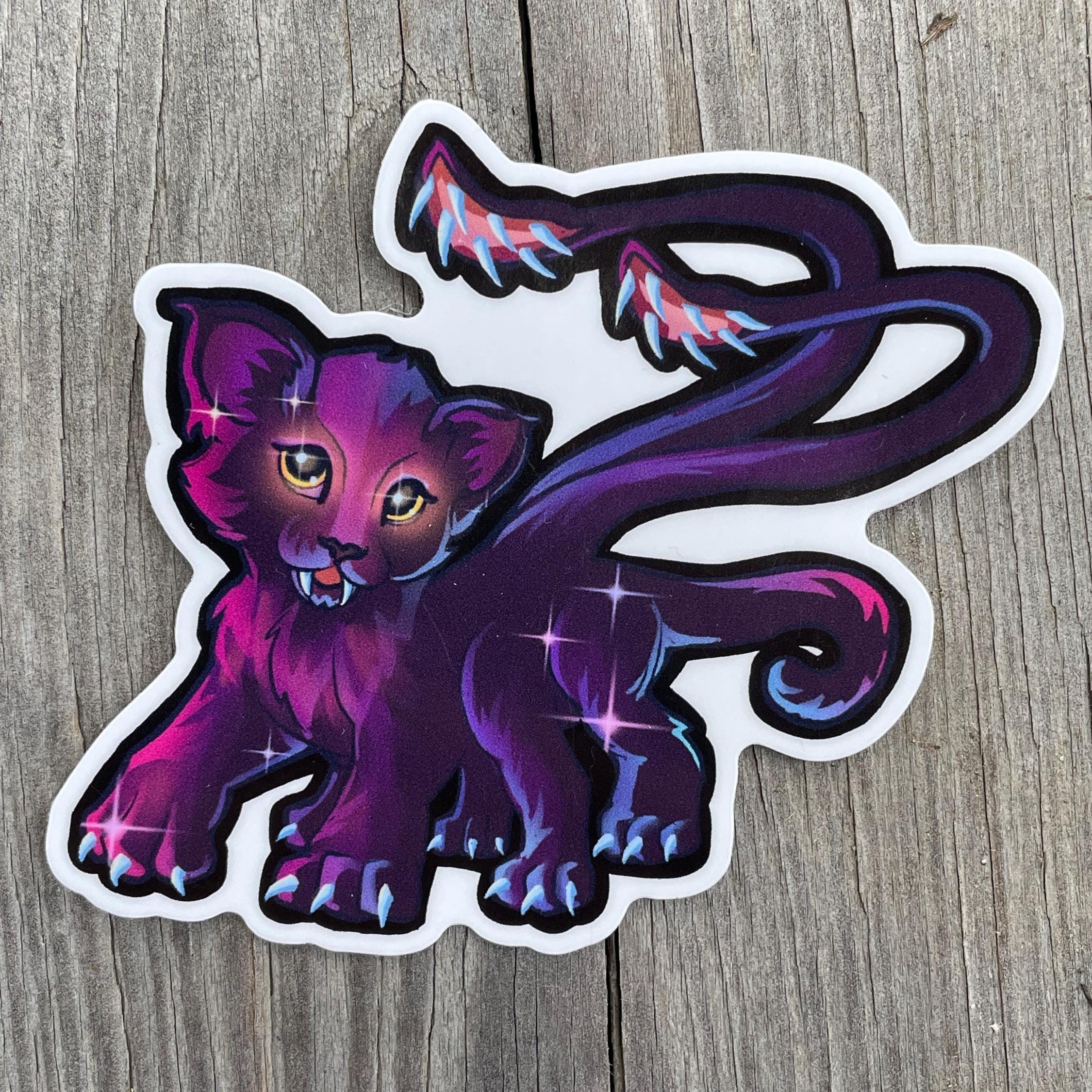 Displacer Beast Lisa Frank Style ≫ Funny Dungeons and Dragons ≫ Hand ...