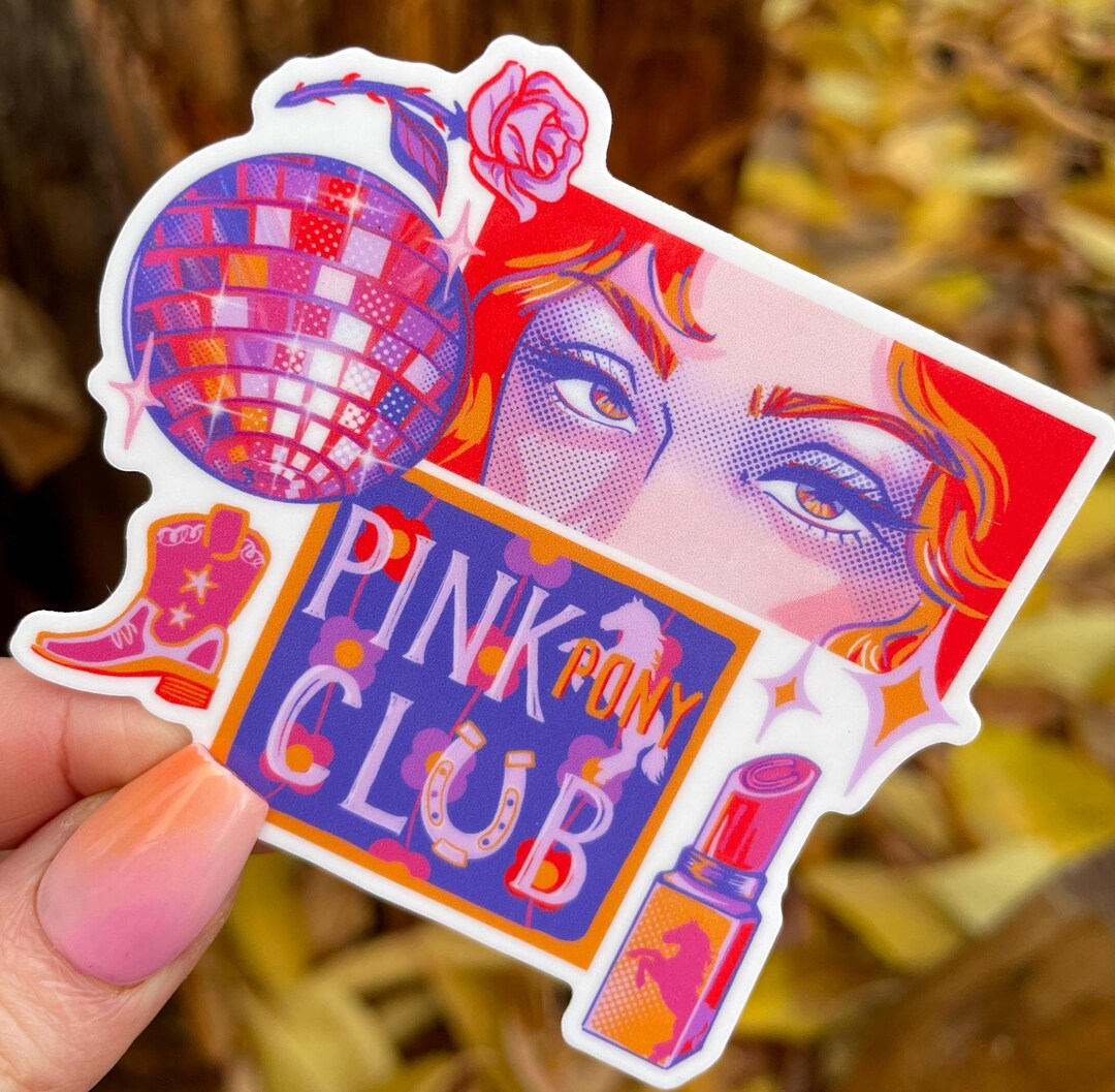 Pink Pony Club ≫ Chappell Roan ≫ Hand Drawn Waterproof Vinyl Sticker ≫ ...