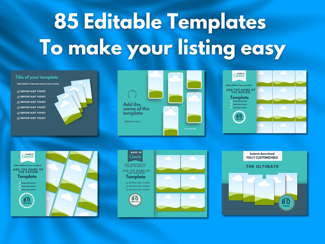 Digital Product Mockup Bundle, Canva Mockups, Etsy Seller Tools ...