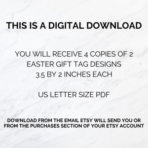 Printable Easter Gift Tags: Happy Easter & You're Some Bunny Special ...