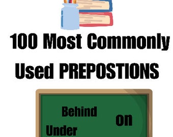 5th 6th 7th Grade PREPOSITIONS Worksheet Booklet Homeschool Middle ...