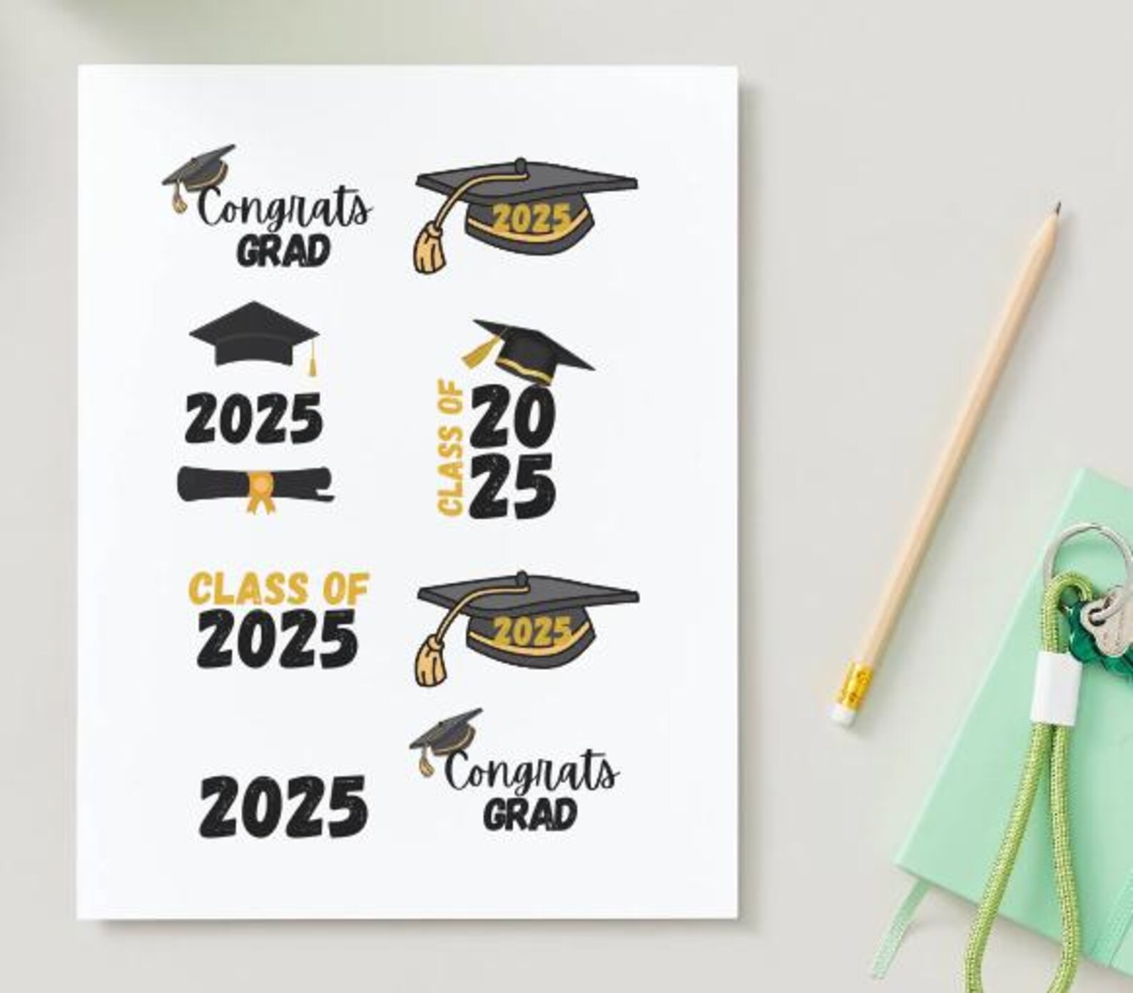 2025 Grad Cupcake Toppers-2025 Grad Cap Cupcake Toppers-2025 Graduation ...
