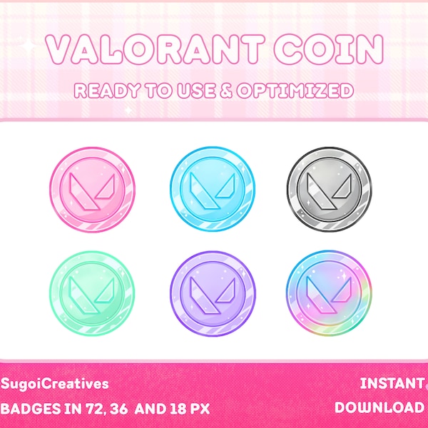 Twitch Subscriber Badges Valorant - Etsy