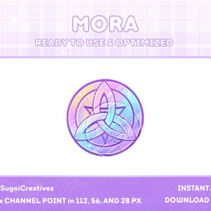 Mora Coin rainbow Channel Point Genshin Impact Emoji Twitch / Youtube ...