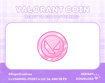 Valorant Coin rainbow Channel Point Twitch, Youtube, Discord Cute ...