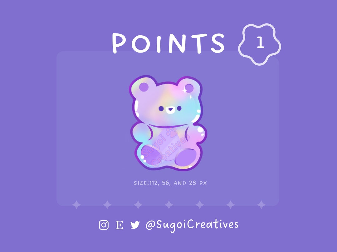 Bear Token | Channel Point | Twitch, Youtube, Discord | Cute, Kawaii ...