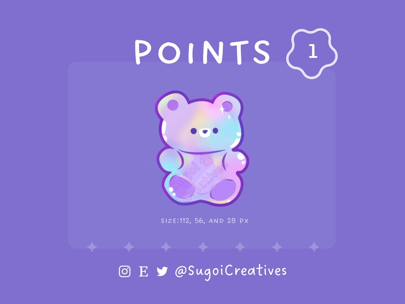 Bear Token | Channel Point | Twitch, Youtube, Discord | Cute, Kawaii ...
