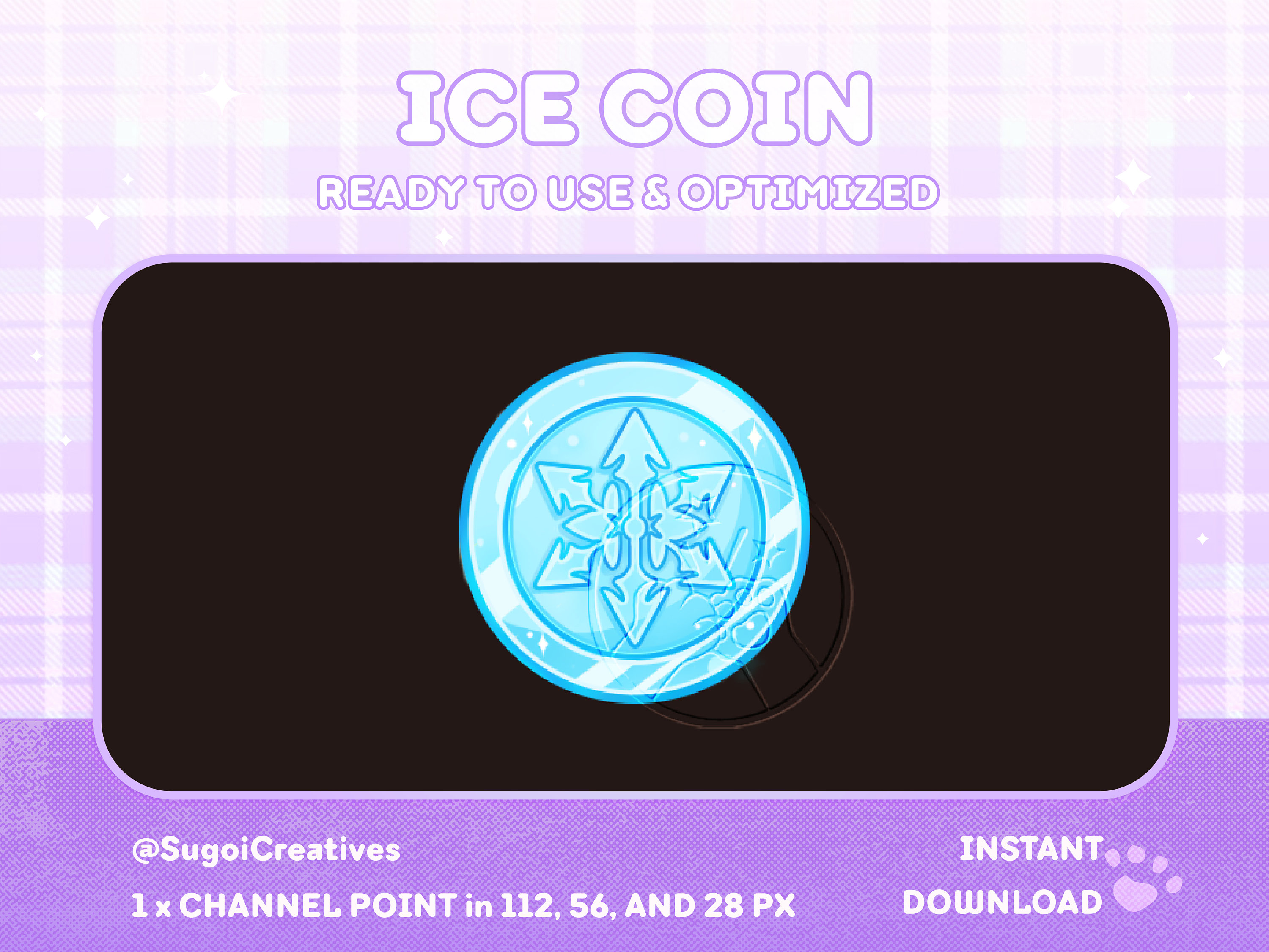 Ice Coin tiffny Channel Point Twitch Youtube, Discord Kawaii, Streamer ...