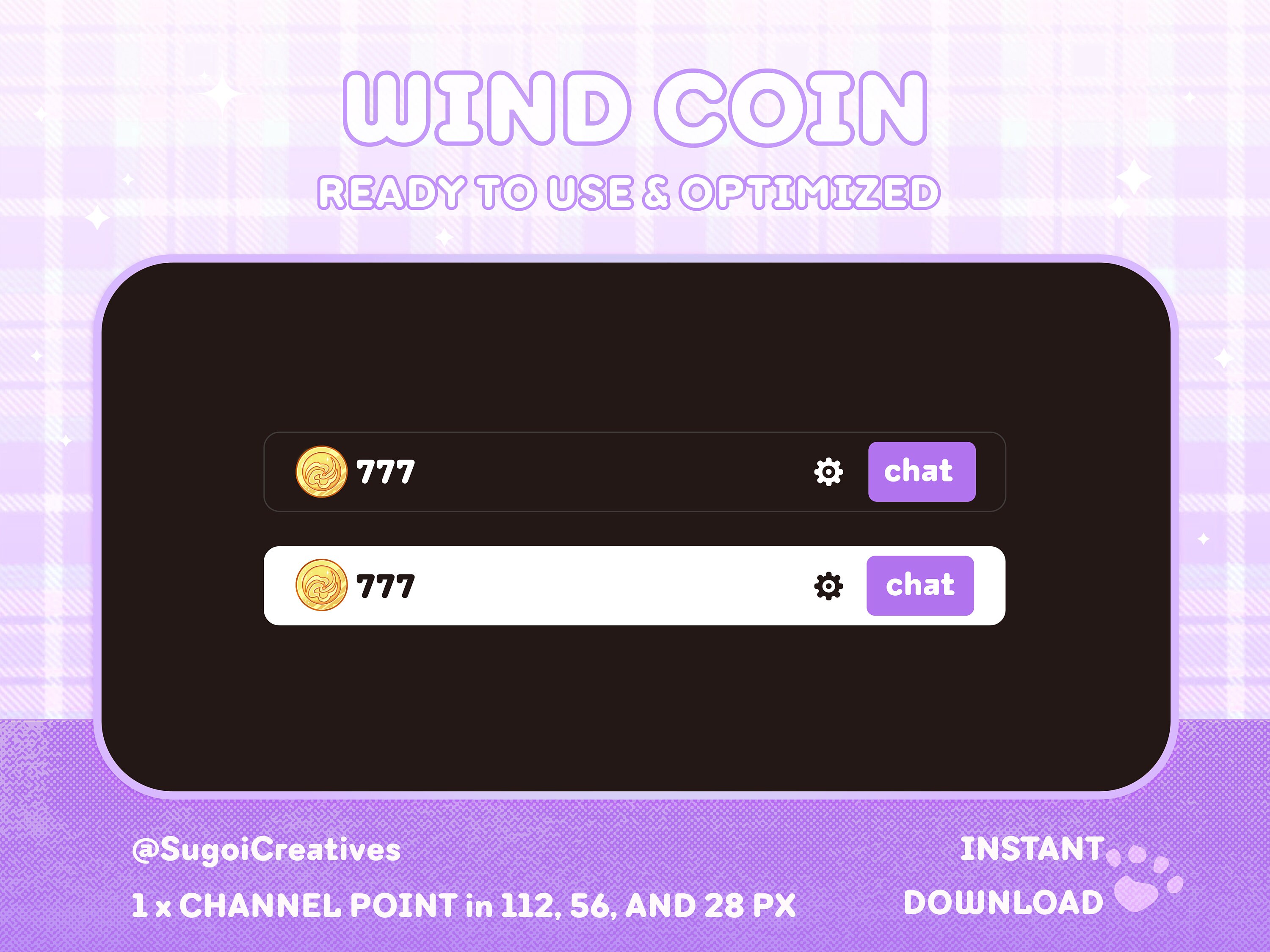 Wind Coin Honkai Star Rail Theme Channel Point Emoji Twitch / Youtube ...