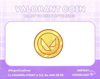 Valorant Coin (rainbow) Channel Point | Twitch, Youtube, Discord | Cute ...