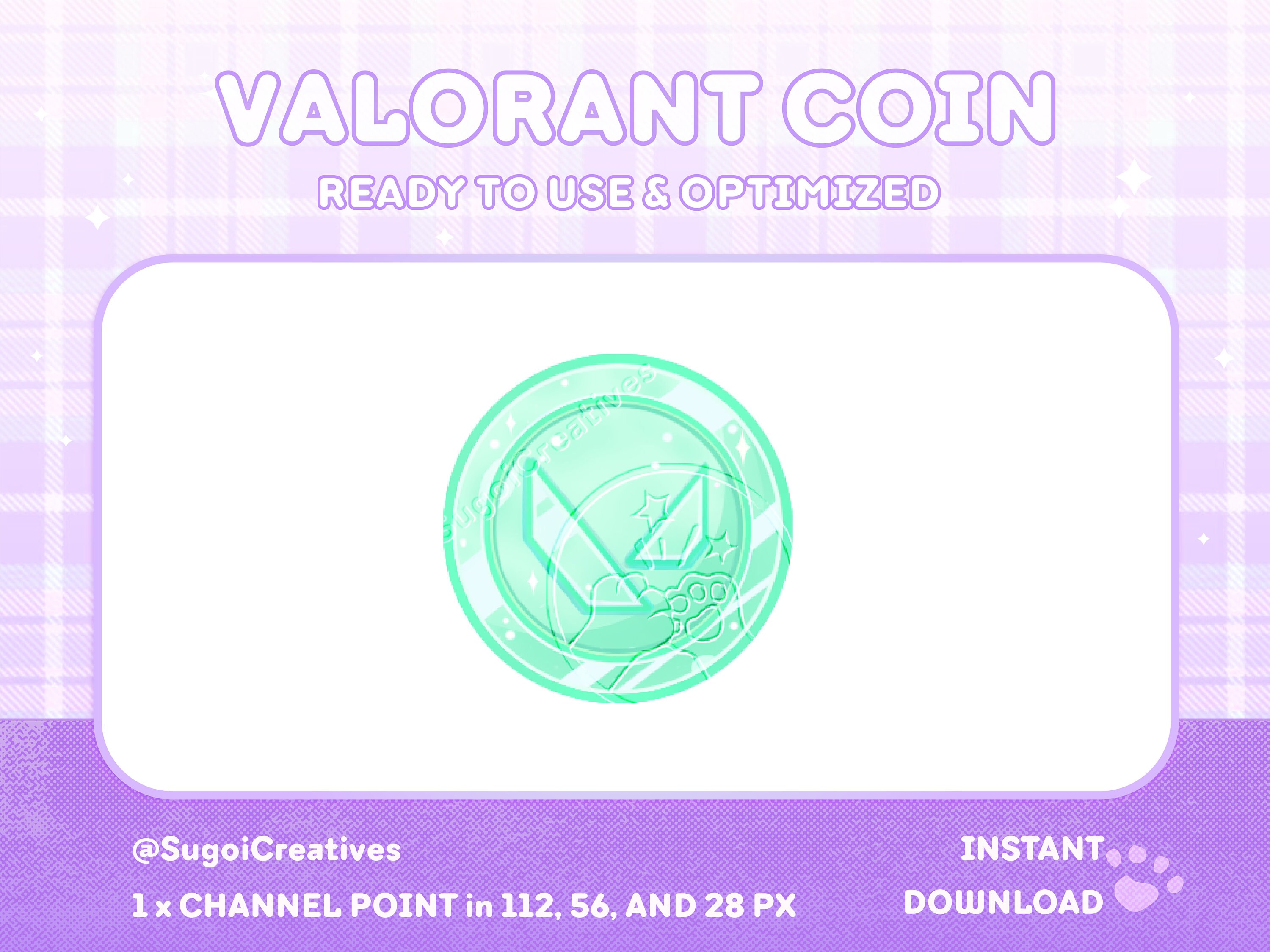 Valorant Coin (mint) Channel Point | Twitch, Youtube, Discord | Cute ...