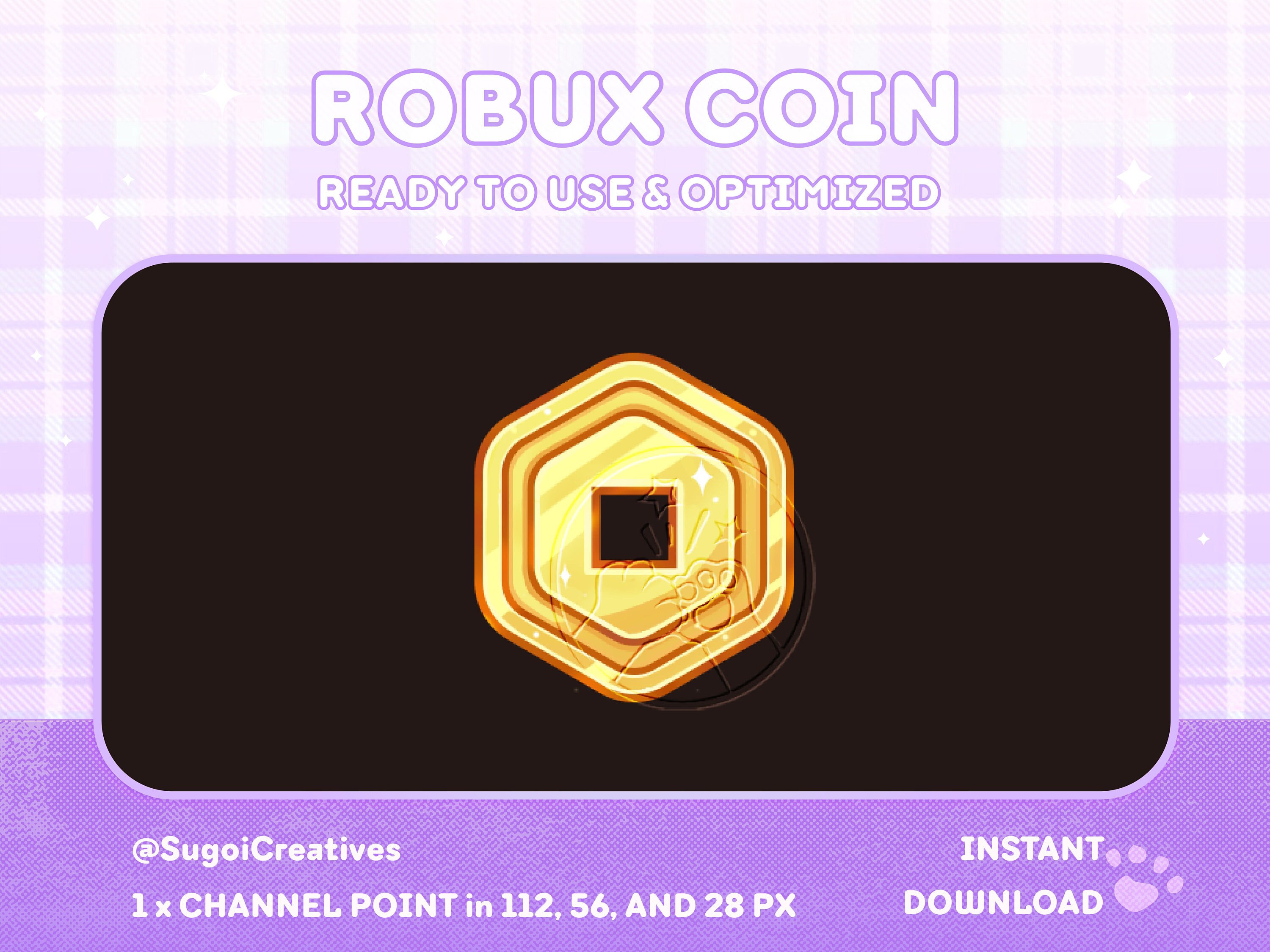 Robux Coin (gold) | Roblox | Channel Point | Twitch / Youtube / Discord ...