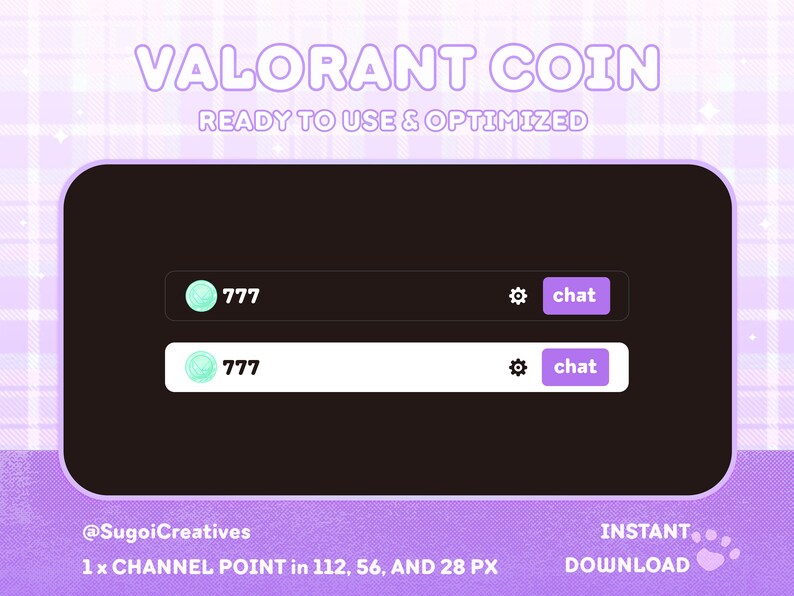 Valorant Coin (mint) Channel Point | Twitch, Youtube, Discord | Cute ...