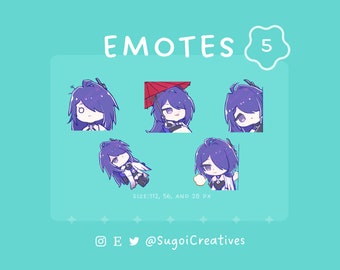 Acheron Emotes Set, Cute Chibi Honkai Star Rail Yomi Flower / Stonk ...