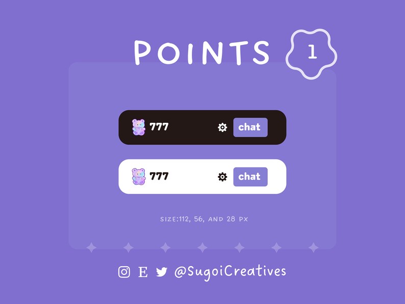 Bear Token | Channel Point | Twitch, Youtube, Discord | Cute, Kawaii ...