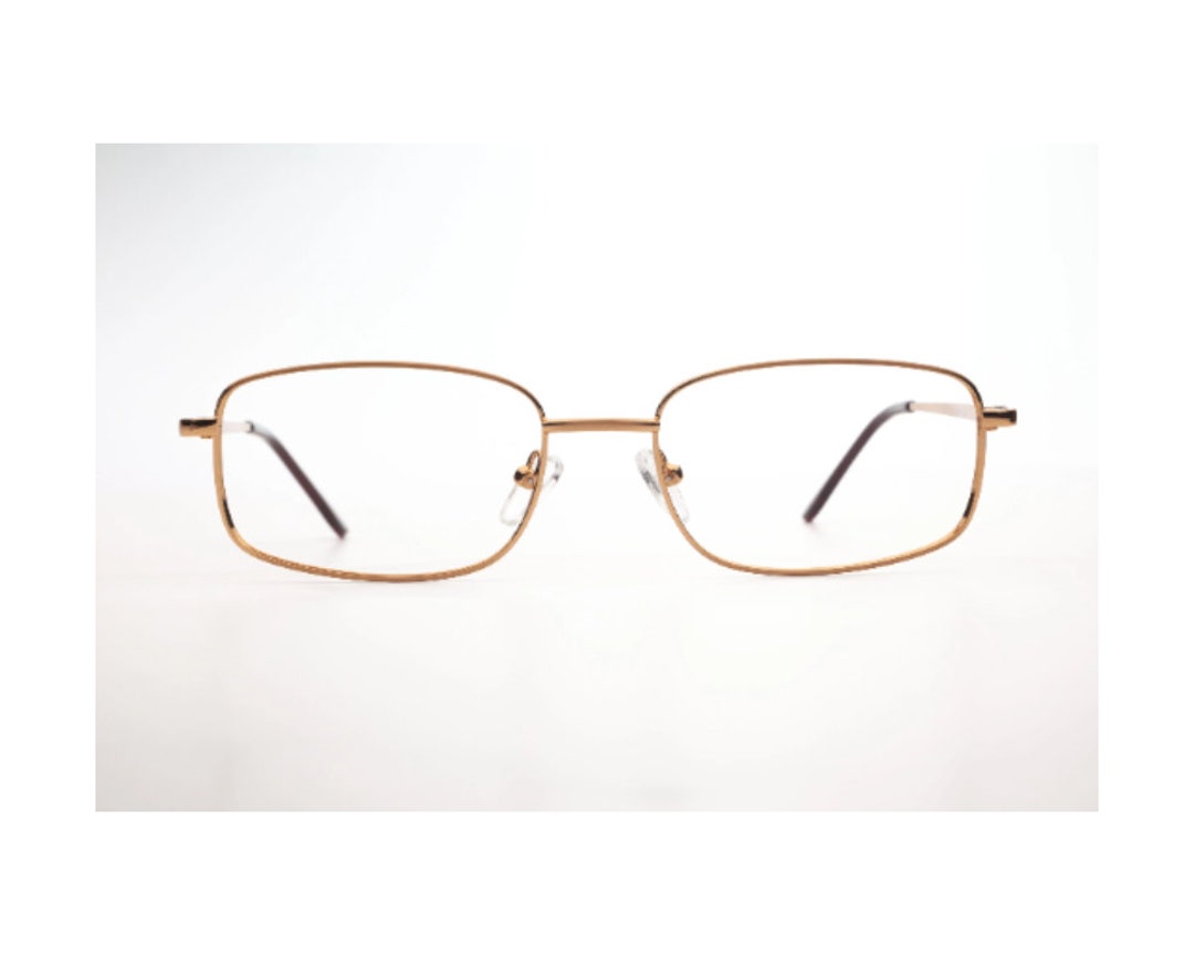 Gold Frame Glasses, Bergen 1610 Gold Glasses, Luxury Reading Glasses ...