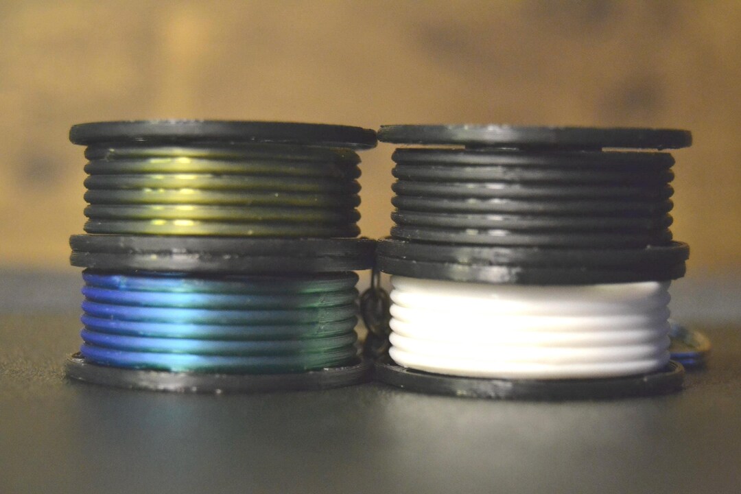 Filament Spool Keychain 4 Pack L 3D Printed - Etsy